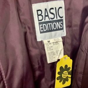 Basic Editions | Jackets & Coats | Vintage Basic Editions Burgundy Parka Jacket | Poshmark